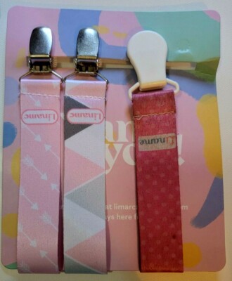 Liname Pacifier Clip - 3 Pack Pacifier Holder for Girls - Binky Clip ...