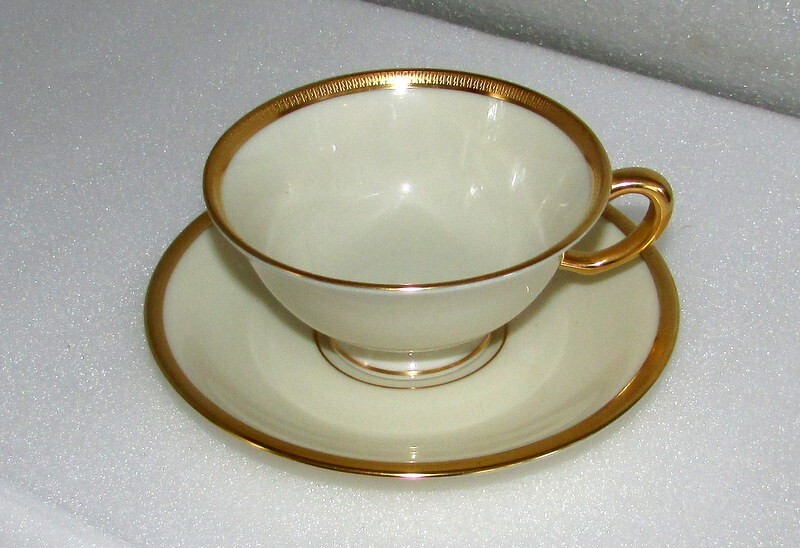 LENOX TUXEDO GOLD CUPS AND SAUCERS GOLD BACKSTAMP PERFECT | eBay