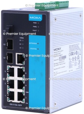 * MOXA EDS-510A-3SFP EDS-510A-3SFP-T MANAGED GIGABIT ETHERNET SWITCH | eBay