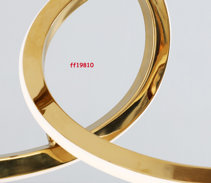 Modern Dimmable Stainless Steel Irregular Shape Light Ceiling ...