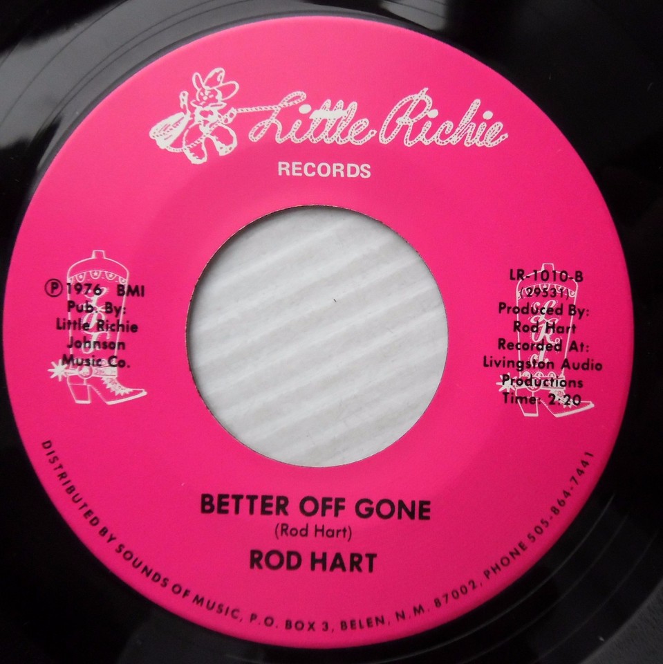 ROD HART novelty country C.B. Savage 45 b/w Better Off Gone LITTLE ...