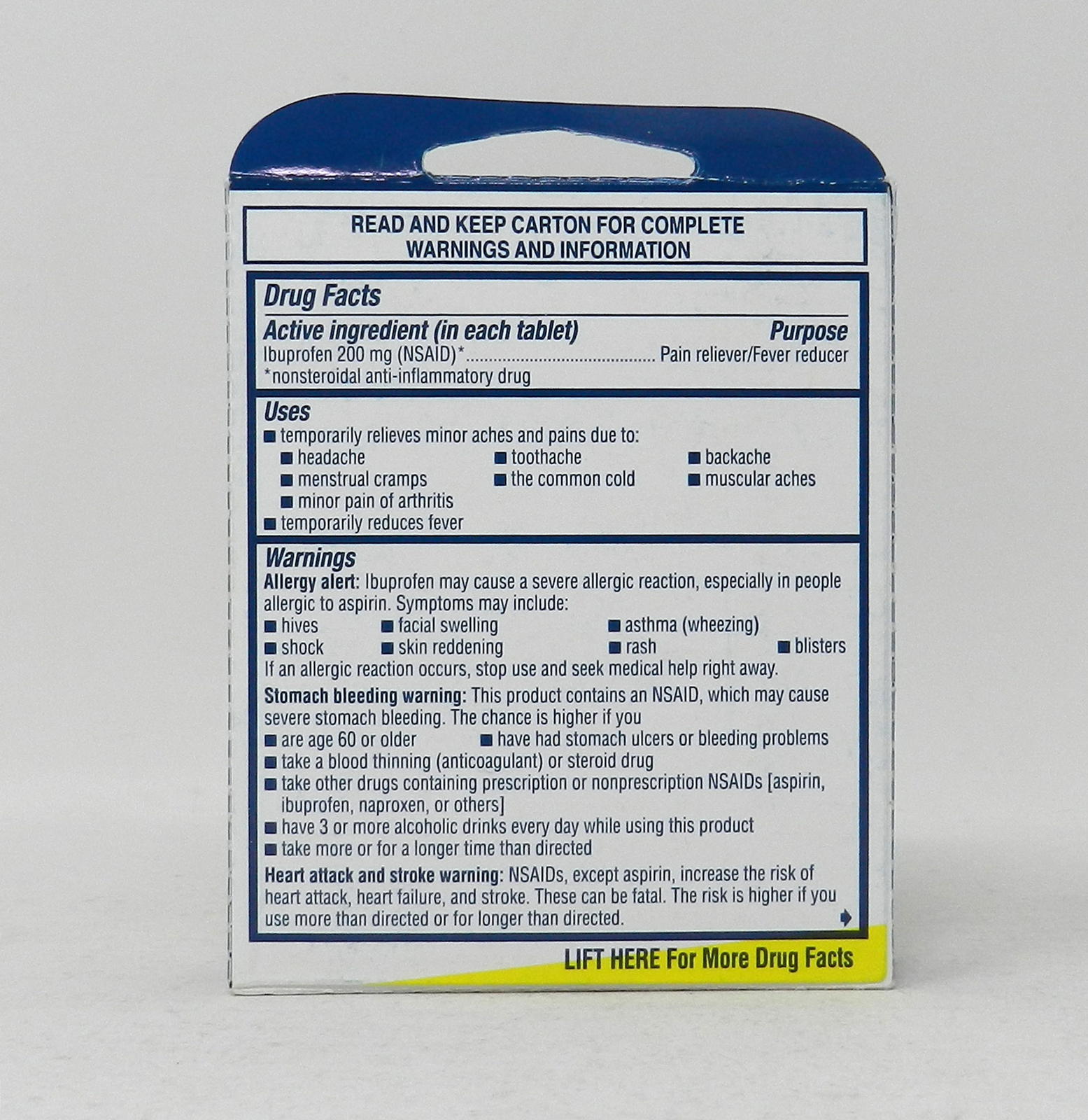 Advil Ibuprofen Pain Reliever 200 mg Coated Tablets 6 Count for sale ...