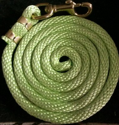 Horse Nylon Lead Rope 80 inches brass snap lime green | eBay
