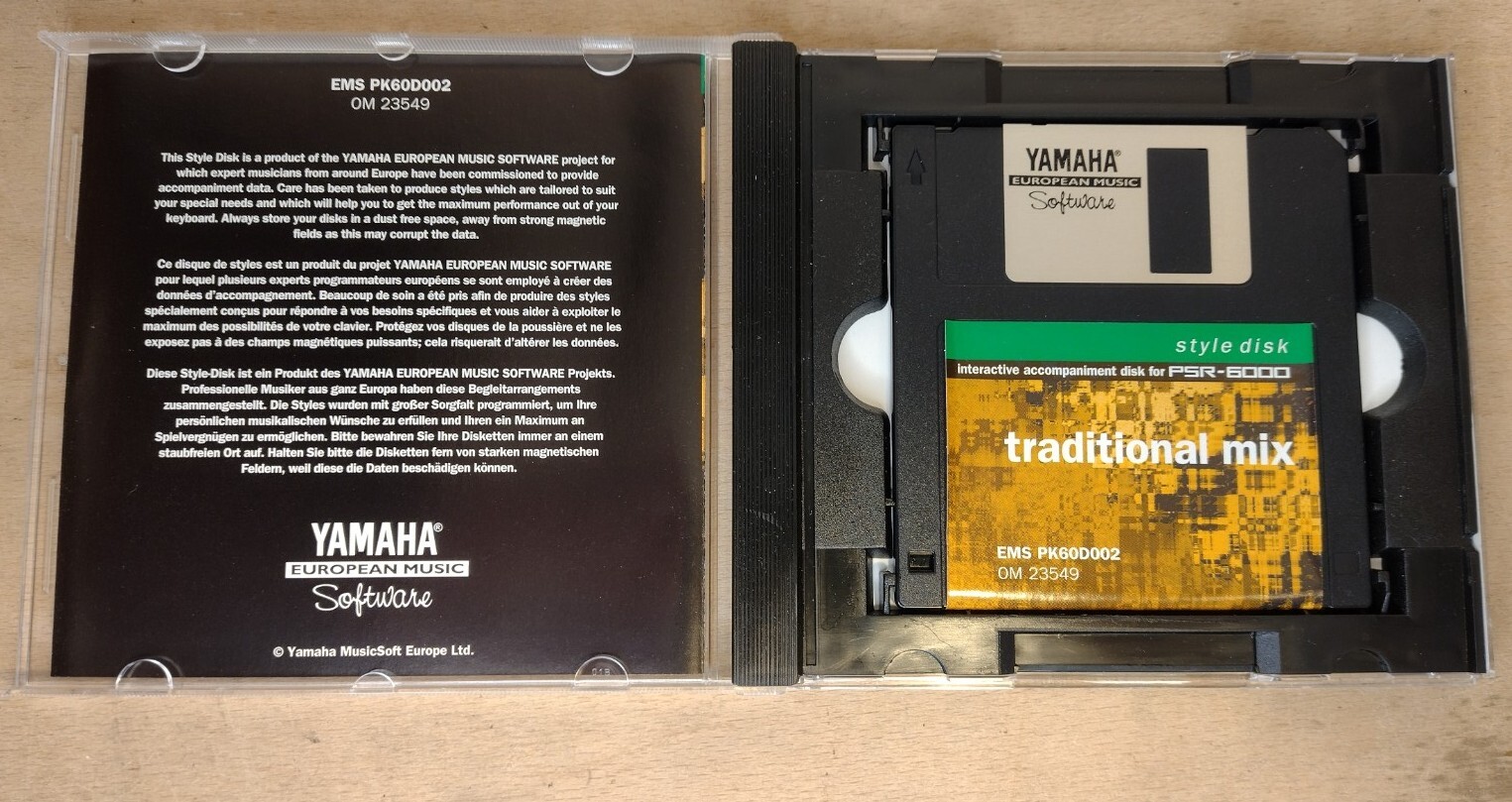 Yamaha PSR 5700 and PSR 6000 Floppy Disk - Midi Song Files ...