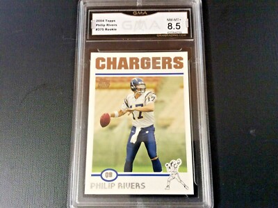 2004 TOPPS PHILIP RIVERS ROOKIE CARD #375 - GRADED (8.5) NEAR MINT ...