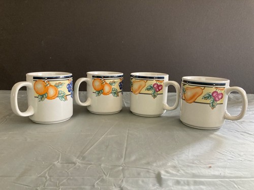Vintage Oneida The Select Collection Orchard Coffee Cups Set of 4 Cups ...