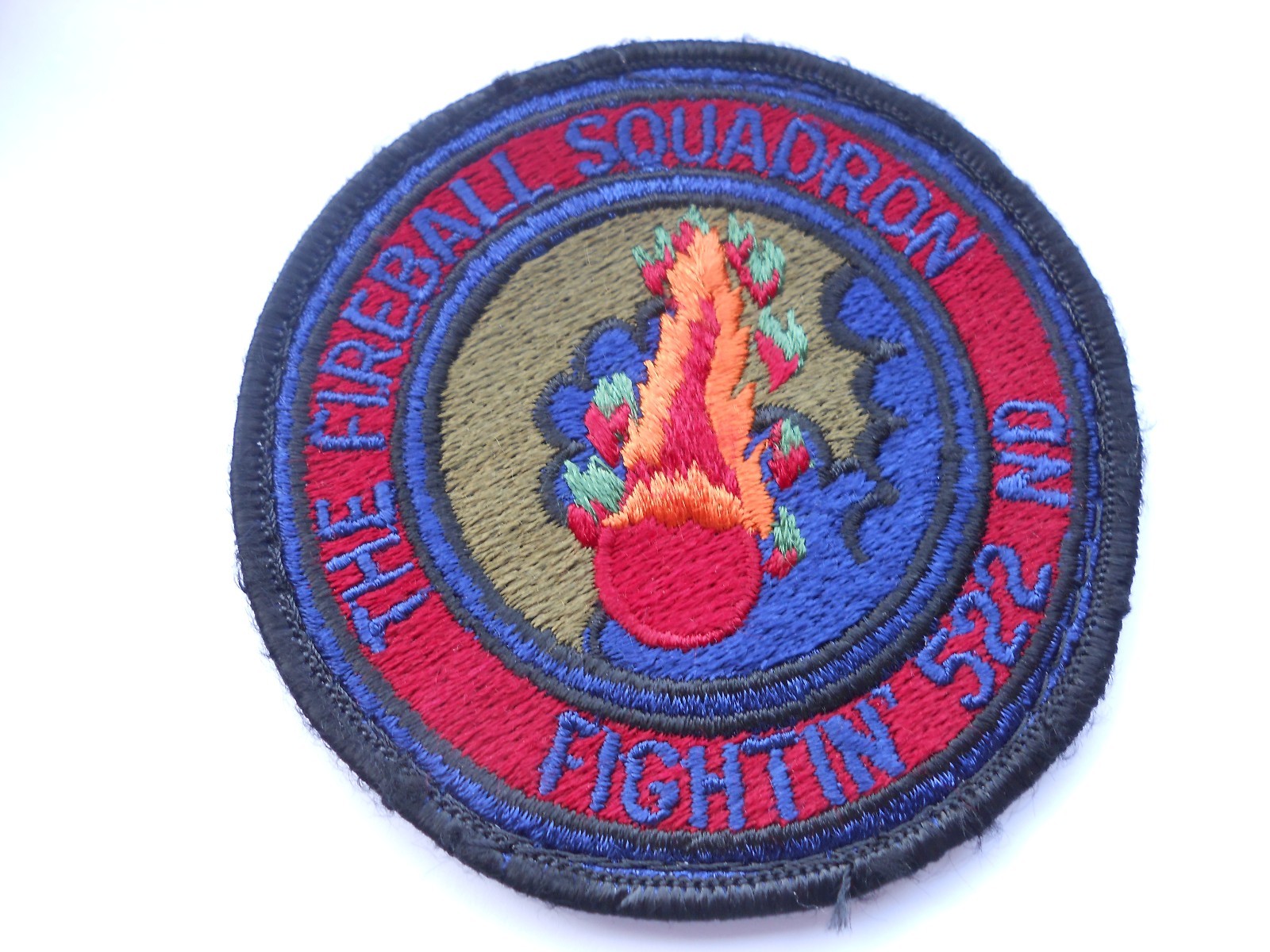 RAF/USAF squadron cloth patch the fireball squadron fighting 522nd ...