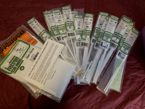 HUGE LT 15 EVERGREEN SCALE MODELS STYRENE & PLASTRUCT SHEETS,TUBES ...