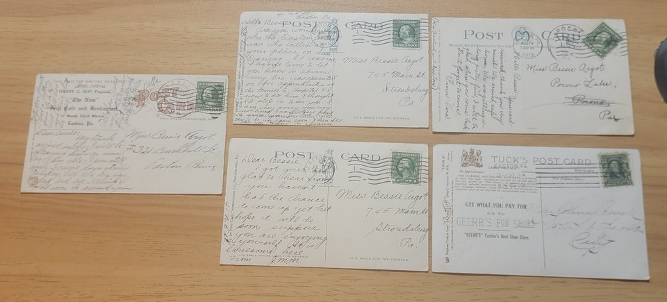 Lot of 17 Antique Easton Pennsylvania Postcards City Views Early 1900s ...