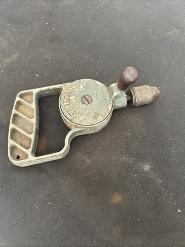 Vintage DUNLAP Pistol Grip Hand Crank Drill,Reversible Egg Beater Style ...