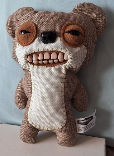 FUGGLER FUNNY UGLY TEDDY BEAR NIGHTMARE MONSTER MUNCH MUNCH BROWN SOFT ...