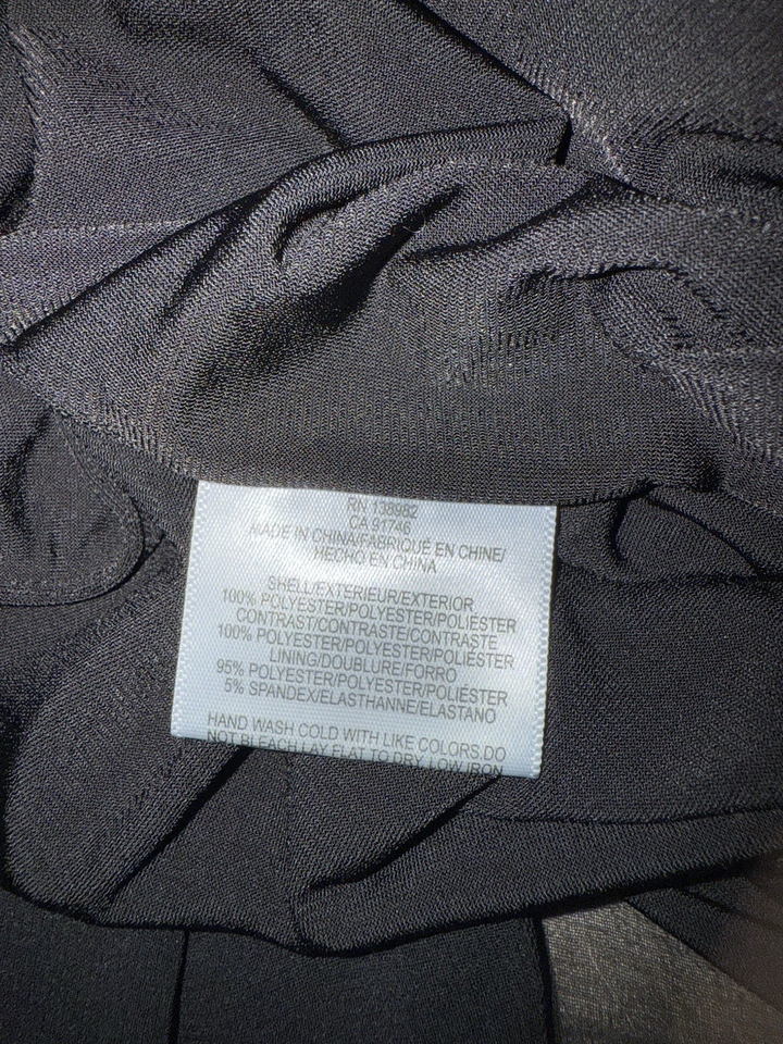 DRESS THE POPULATION Lori Sequin Plunging Chiffon Maxi Dress Black Size ...