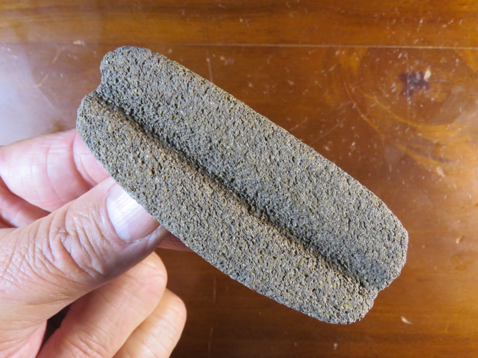 Nice Oneota sandstone arrow shaft abrader from Manhattan, Kansas 3.5/8 ...