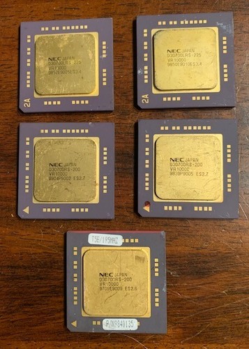 NEC Computer Processor Chips Lot of 5 , Parts or Gold Recovery | eBay