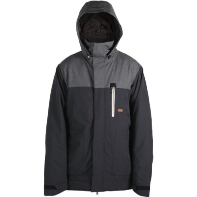 RIDE Snowboards Men's HILLMAN Snow Jacket - Black / Grey Melange - XL ...