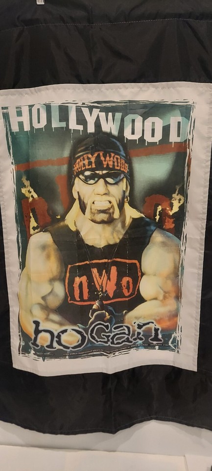 Vintage Hollywood Hulk Hogan WCW nWo banner 28" X 42" | eBay