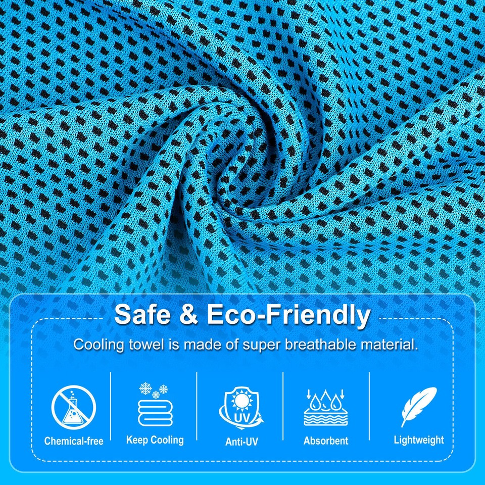 1-20 x Ice Cooling Towel Neck Wrap For Sports Running Jogging Gym ...