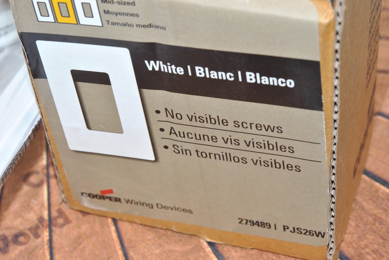 1pcs - Cooper PJS26W Standard Size Decorator Receptacle Wallplates ...