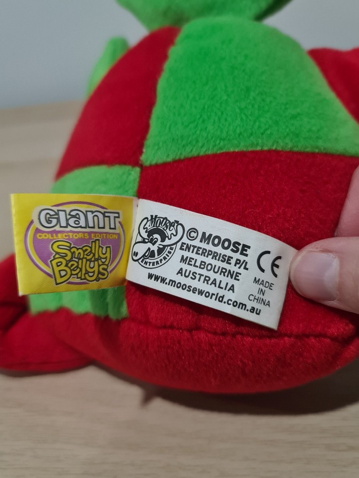 Moose Giant Smelly Bellys Whacky Watermelon Green Red Limited Ed Plush ...