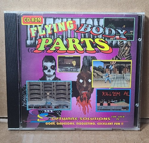 Vtg Flying Body Parts PC CD-Rom By Software Solutions Horror Game ...