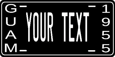 Guam 1955 License Plate Personalized Custom Auto Bike Motorcycle Moped ...