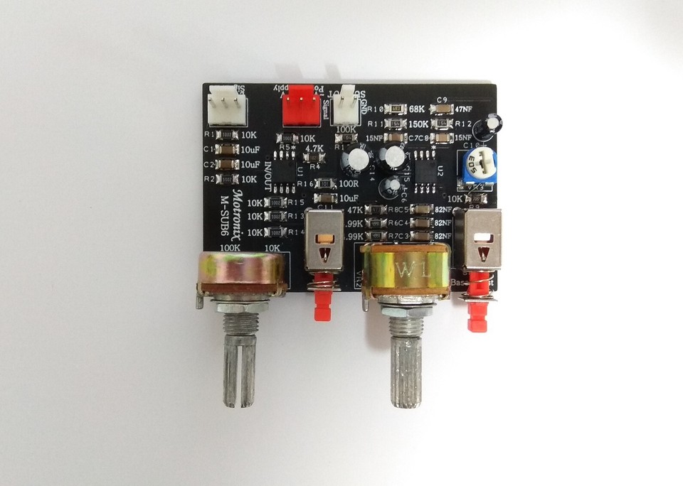 Subwoofer Active Low Pass Filter with Phase & Bass Boost control M-SUB6 ...