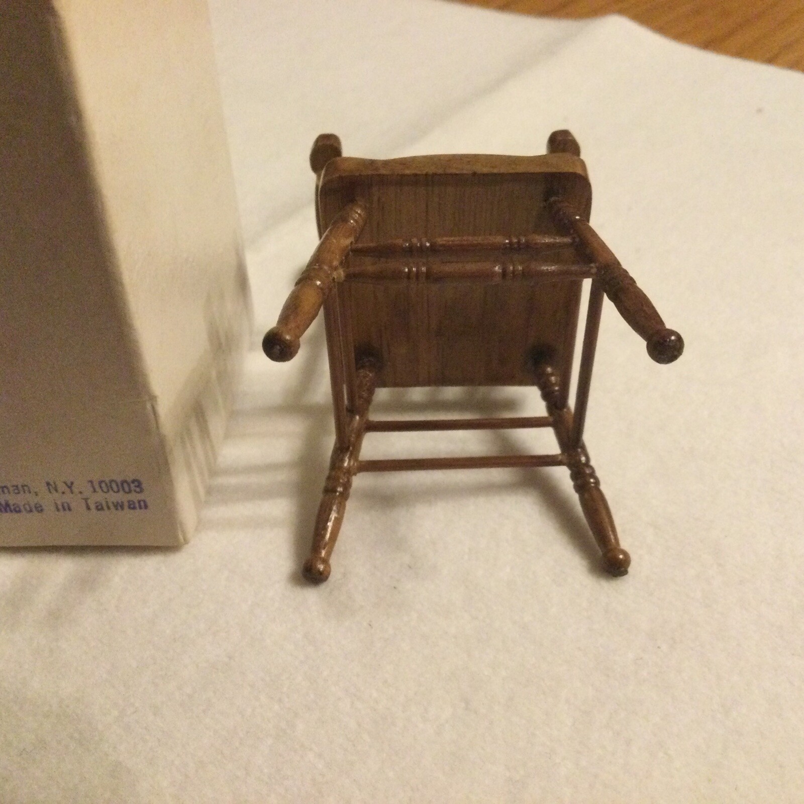 Vtg Shackman miniature oak armchair, mirror & phonograph | eBay