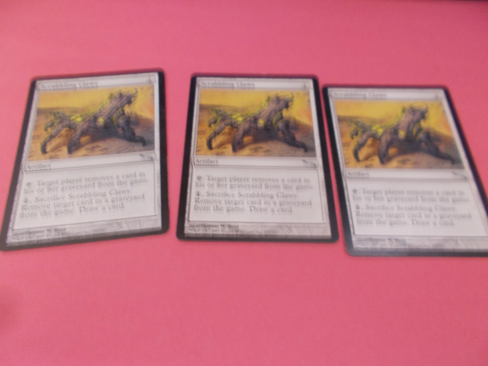 Scrabbling Claws x3 MTG Mirrodin Colorless Uncommon Artifact LP | eBay