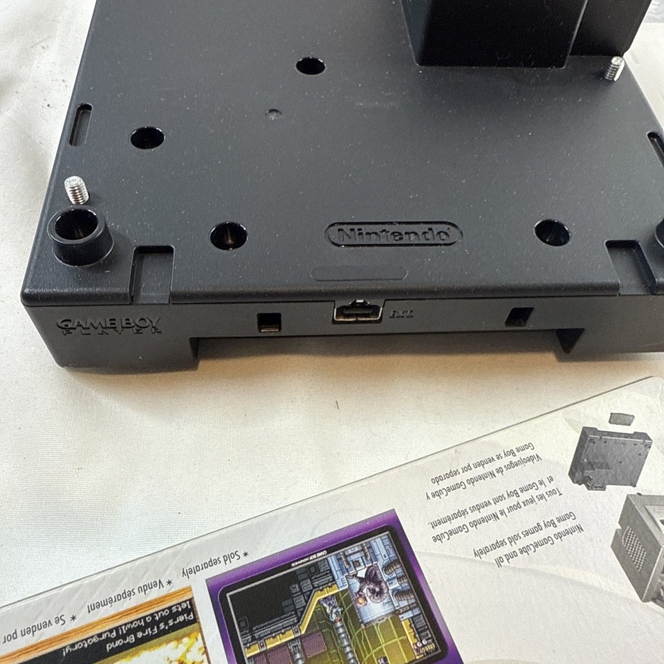 CLEAN! Nintendo Gamecube Gameboy Player Adapter Sleeve And Start-Up ...