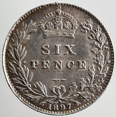 1897 Victoria Sixpence Silver Coin | Very High Grade | eBay
