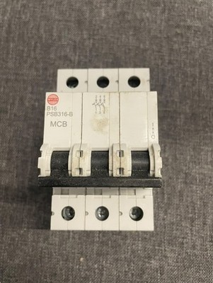 Wylex PSB316-B MCB TP Type B 16A 10kA | eBay UK