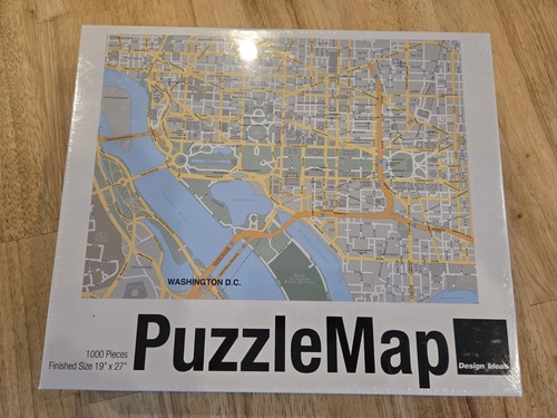 Design Ideas Puzzle MAP Washington DC 1000 pieces NEW!! sealed learn ...