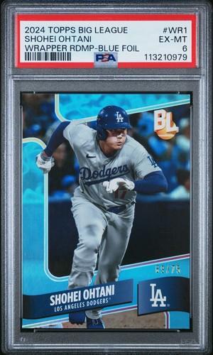 2024 TOPPS BIG LEAGUE WRAPPER REDEMPTION BLUE FOIL SHOHEI OHTANI 69/75 ...