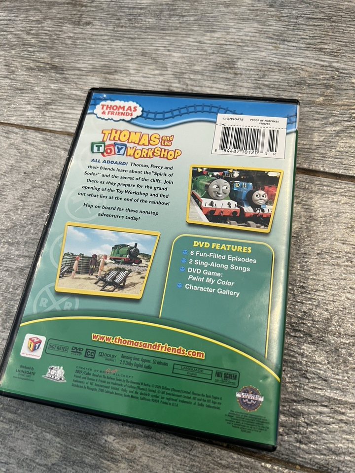 Thomas and the Toy Workshop DVD Video Train Railroad Tank Engine ...