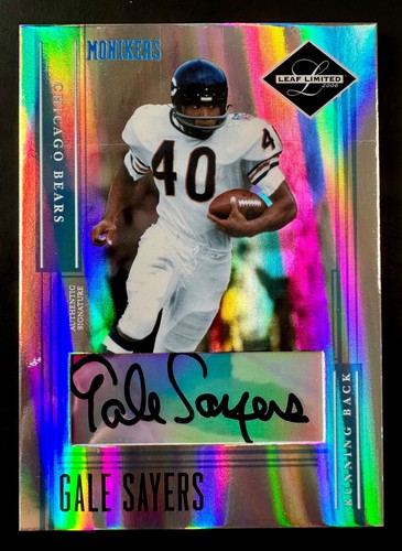 Gale Sayers 2006 Leaf Limited Monikers Platinum Autograph #1/1 | eBay