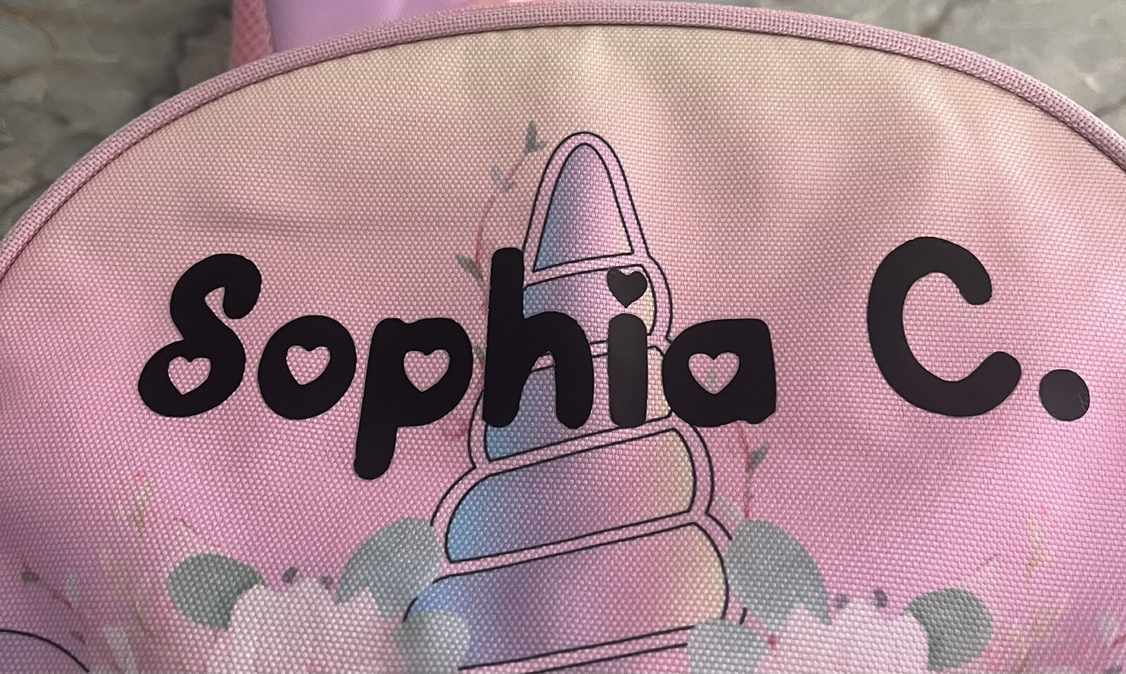 Backpack Custom “Iron-On” Decal Sticker 7x2” Custom Name Vinyl | eBay