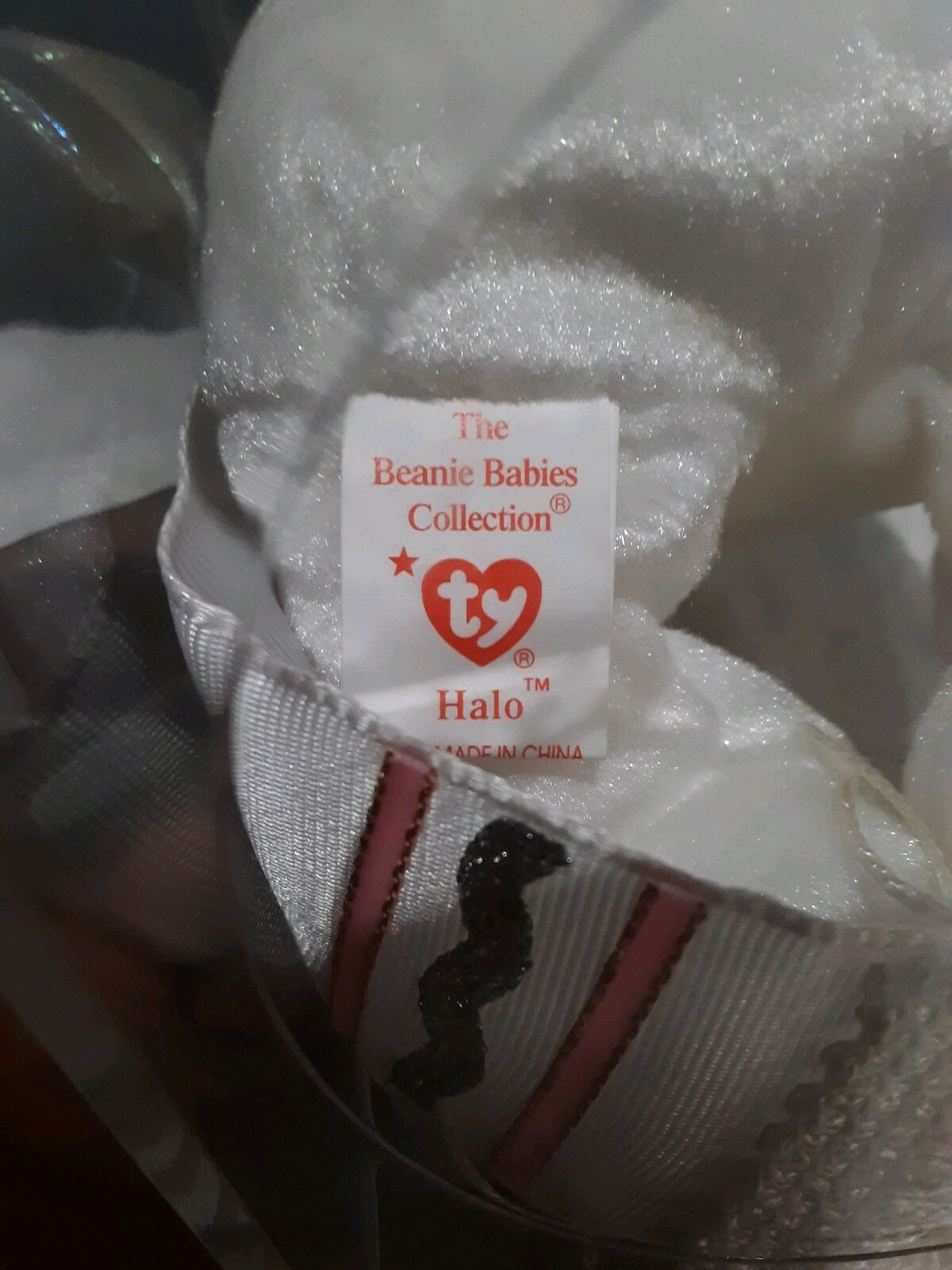 TY WARNER VERY RARE BEANIE BABY "HALO" WITH JEWISH PRIEST ACCESSORIES ...