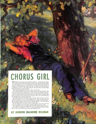 1938 Chorus Girl Vintage PRINT ART Illustration Frank Bensing Family | eBay
