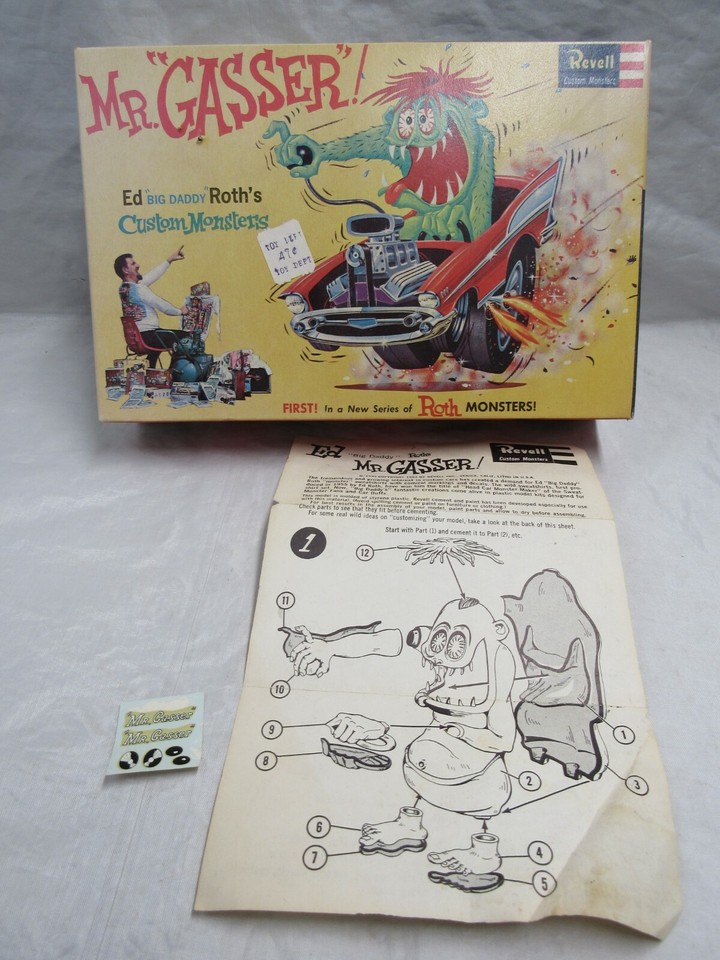 ED BIG DADDY ROTH MR GASSER ORIGINAL 1963 MODEL KIT BUILT BOX DECALS | eBay