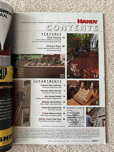 Magazine - HANDY - Handyman Club of America - Aug/Sept 2011 - Steep ...