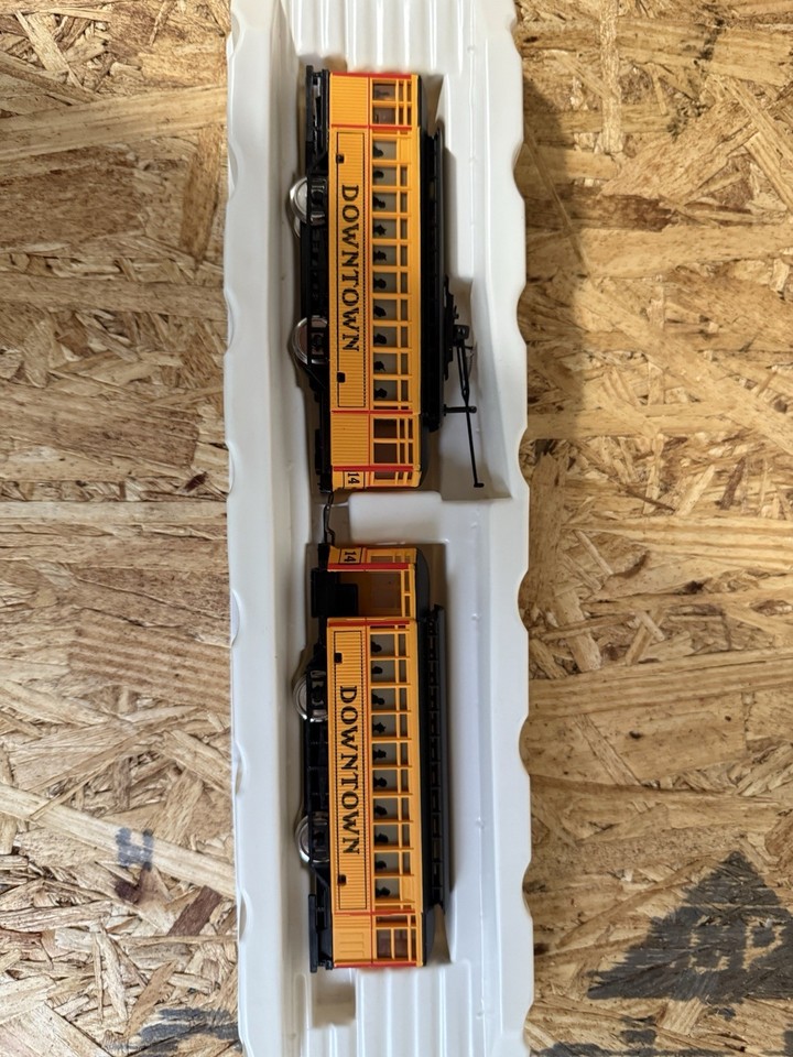 IHC HO Scale Powered & Dummy Pair of BRILL PTC Trolley Cars / Tram ...
