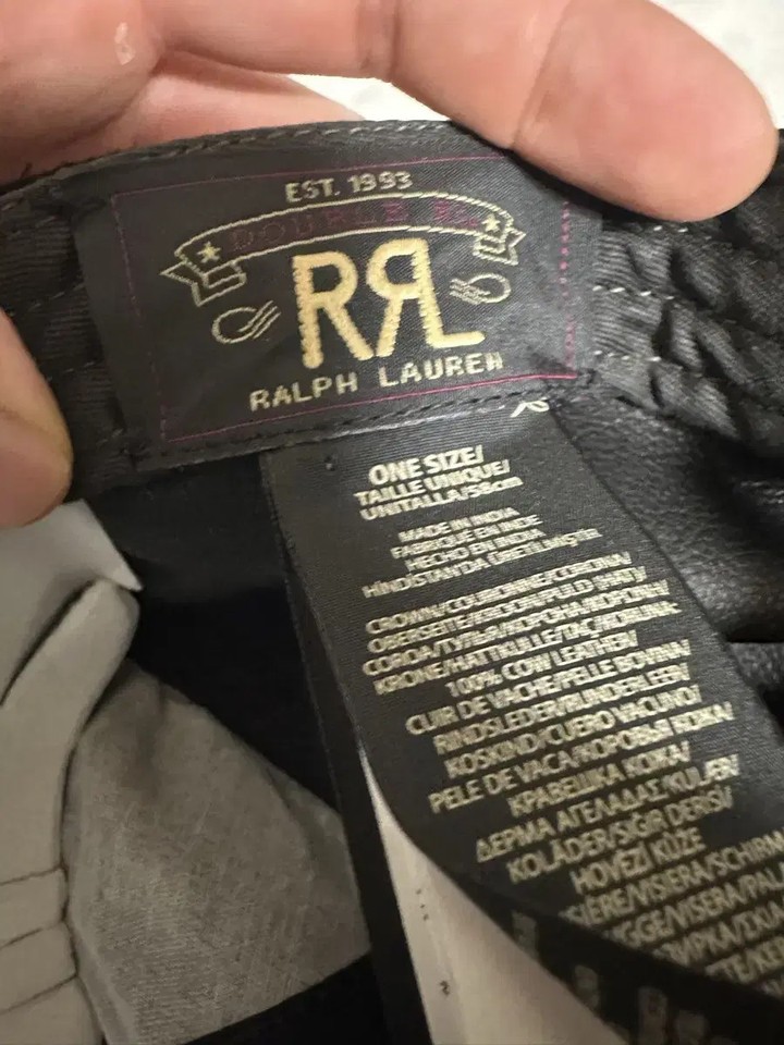 RRL Wrench Logo Suede Ball Cap Brand New | eBay