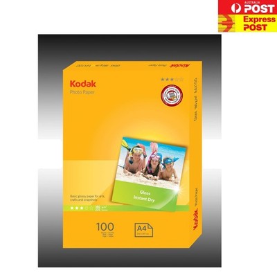 100 Sheets of 180GSM A4 Gloss Instant Dry Photo Paper – Perfect for ...