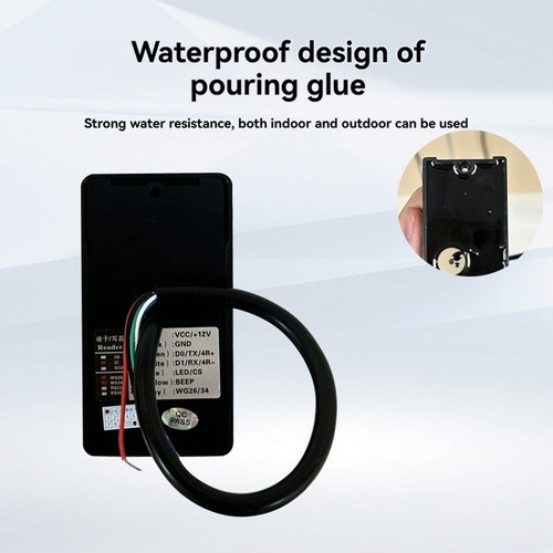 125khz RFID Card Reader Wiegand 26 34 Card Reader LED Indicators RFID ...