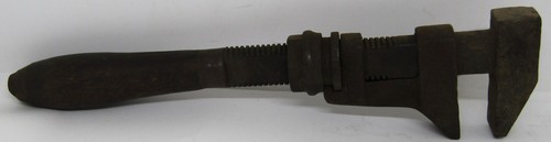 Vintage Wood Handle Adjustable 12" Monkey Wrench. | eBay