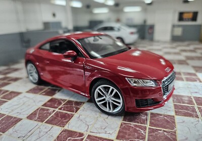 WELLY 2014 AUDI TT TFSI TDi RED 1/24 SCALE DIECAST MODEL CAR | eBay UK