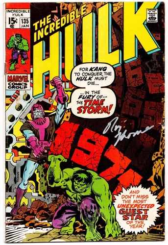 Incredible Hulk #135 GD Signed w/COA Roy Thomas 1971 Marvel Comics | eBay