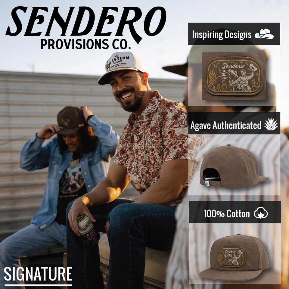 Sendero Provisions Co. Velociwrangler Outdoor Snapback Hat (Brown) | eBay