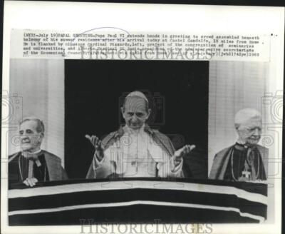 1965 Press Photo Pope Paul VI with Cardinals Pizzardo and Jorio at ...
