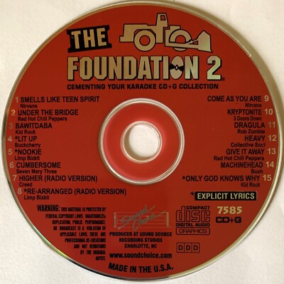 SOUND CHOICE KARAOKE FOUNDATION 2 - MORE 80'S & 90'S HITS - SC7585 ...
